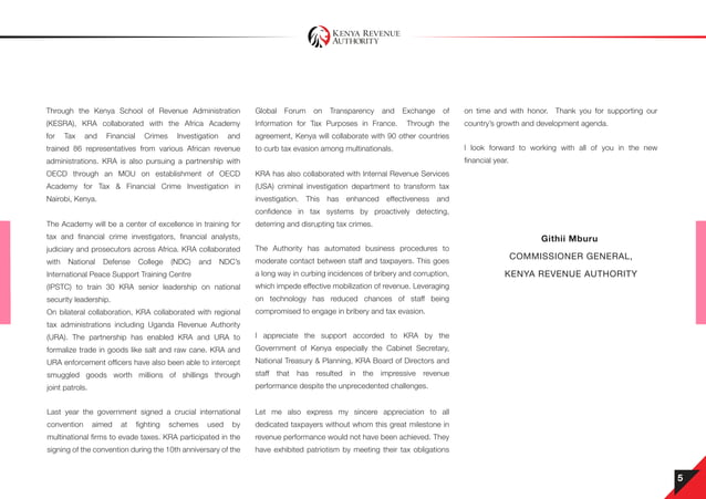 KRA Annual Revenue Performance Report 2019/2020 | PDF