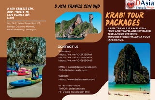 Krabi Tour Packages - D Asia Travels | PPT