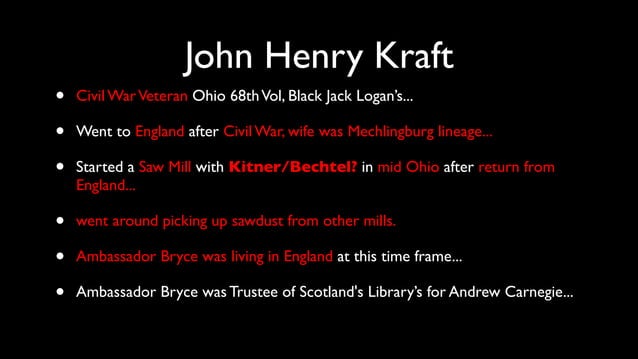 Kraft Family Tree | PPT