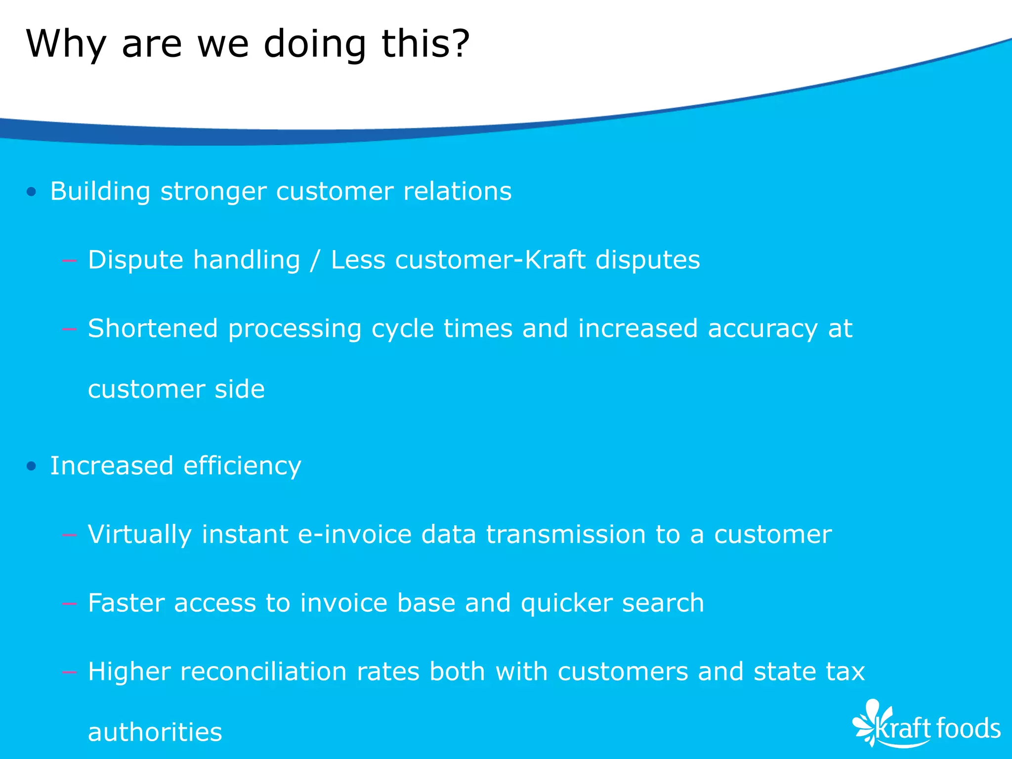 Electronic invoice: Kraft Russia experience | PPT
