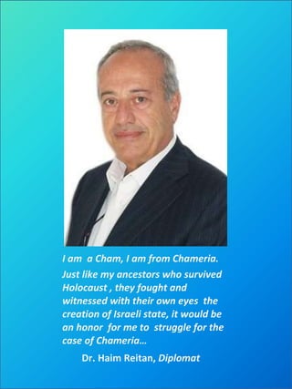 Dr. Haim Reitan, Diplomat, Albanolog, Honorary President of the ...