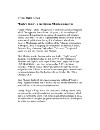 "Eagle's wing" magazine (Krahu i shqiponjës) | DOC | Publishing ...
