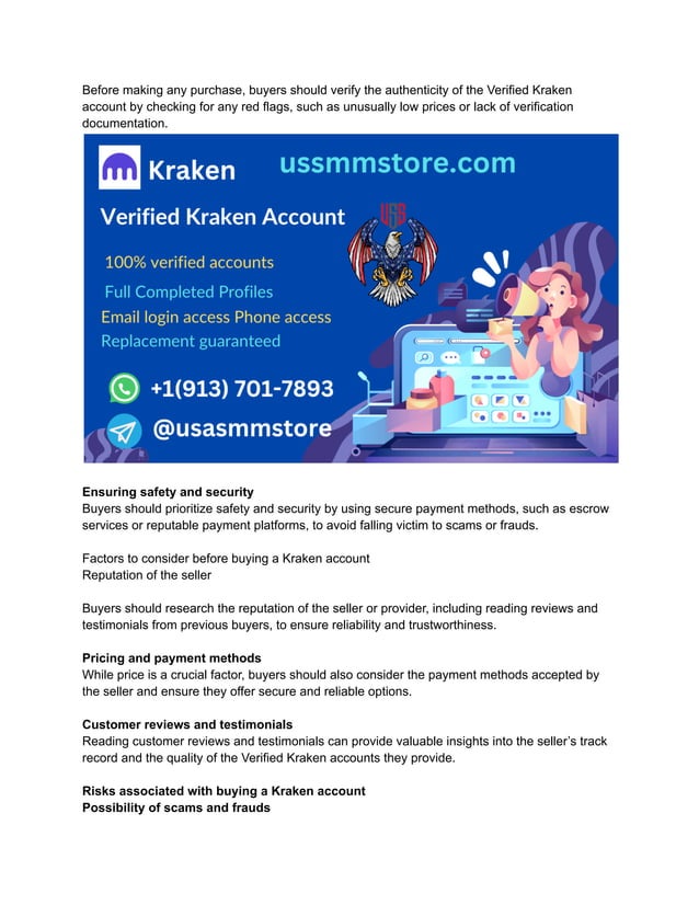 Kraken Accounts verified kraken accounts | PDF