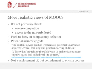 Where MOOCs won't do: the affordances of Telecollaboration for language learning online | PPT