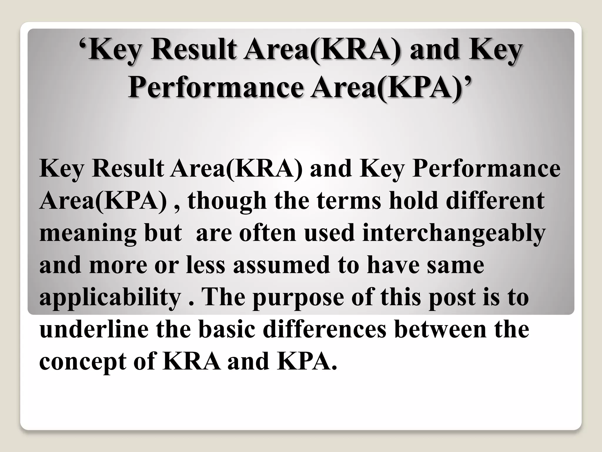 Kra & kpa by nitish rathi | PDF