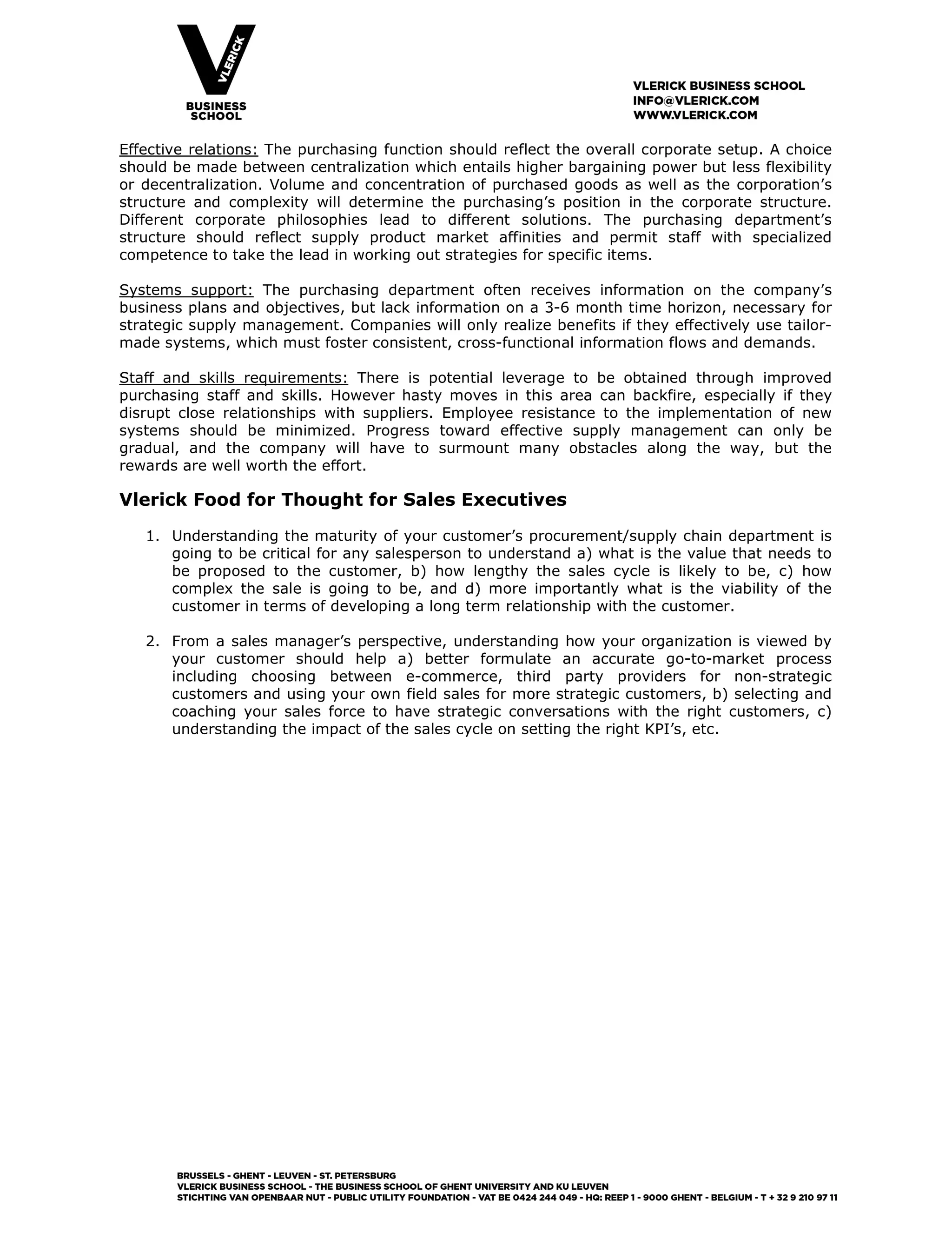 Kraljic matrix of procurement | PDF