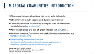 Computational Approaches to Understanding Interactions in Microbial ...