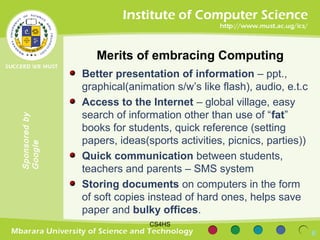 Embracing computing in Secondary schools | PPT