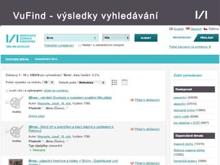 Kramerius 4 a katalog VuFind | PPT