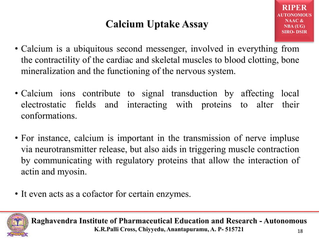 PRINCIPLE AND APPLICATIONS OF CELL VIABILITY, GLUCOSE UPTAKE AND ...