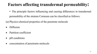 Preparation and Evaluation of Metformin Transdermal Patches | PPTX