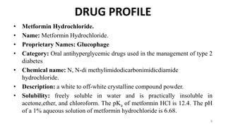 Preparation and Evaluation of Metformin Transdermal Patches | PPTX