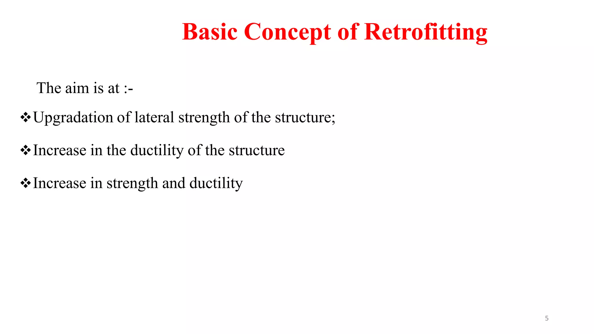 Seismic Retrofitting Techniques & Rehabilitation | PPTX