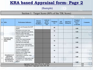 KRA Presentation Appraisal system for HR.ppt