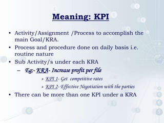 KRA Presentation Appraisal system for HR.ppt