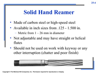 Finishing Processes - Reaming, Broaching lapping | PPT