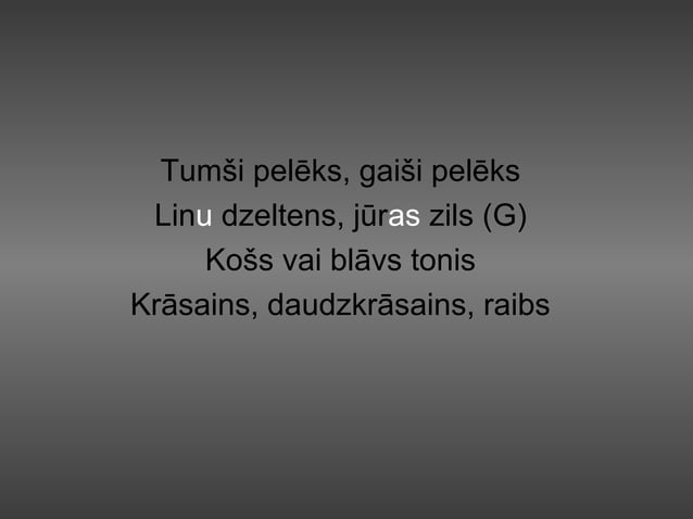 Latvian language: Colours | PPT