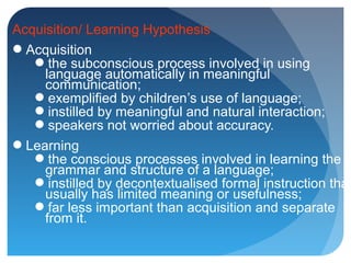language acquisition | PPT
