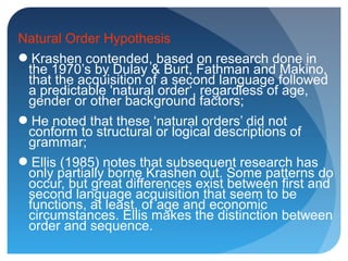 language acquisition | PPT