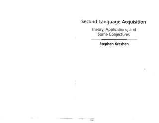 Krashen second lang acquisition | PPT
