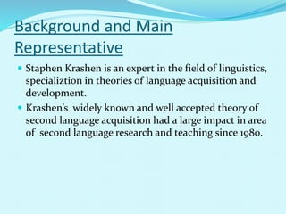 Krashen monitor model | PPTX