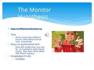 Stephen krashen's monitor model theories.pptx