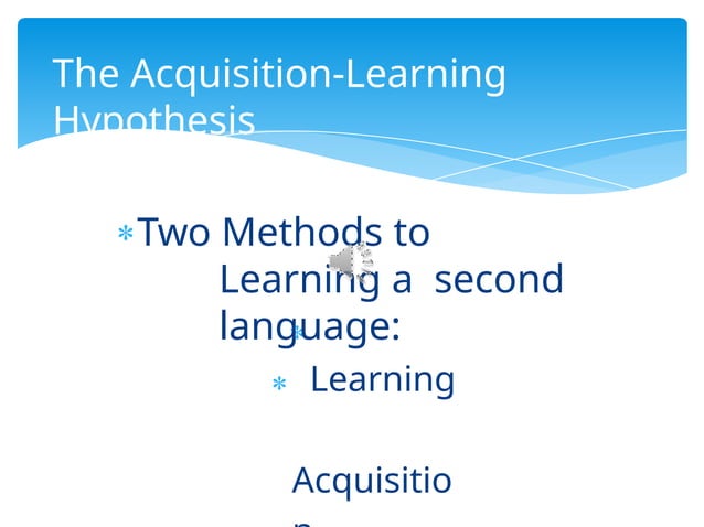 Stephen krashen's monitor model theories.pptx