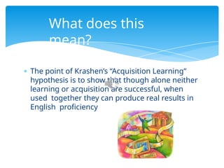 Stephen krashen's monitor model theories.pptx