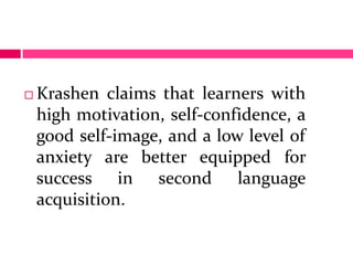 Krashen’s theory | PPT