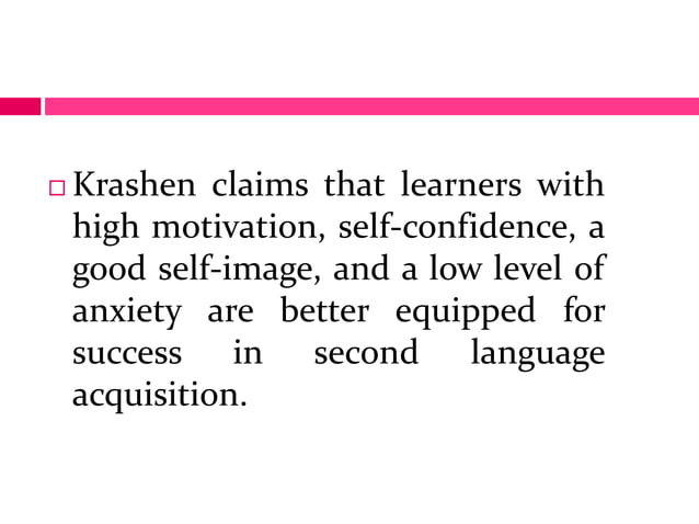 Krashen’s theory | PPT