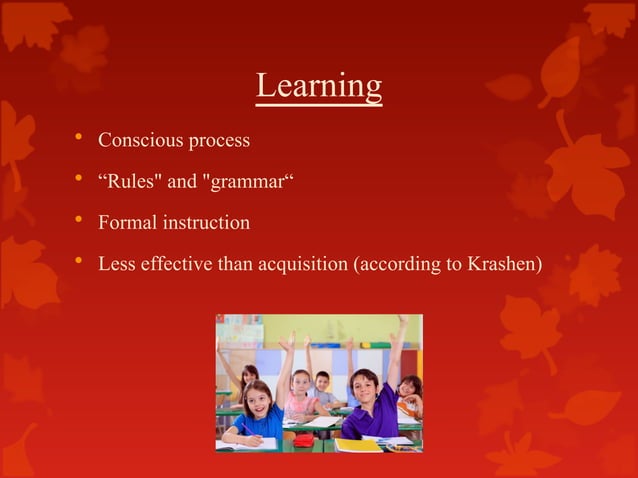 Krashen’s theory | PPT