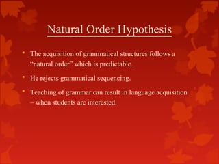 Krashen’s theory | PPT