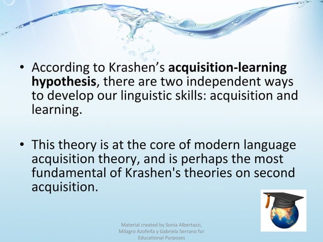 Krashen's theory on Second Language Acquisition | PPT | Education