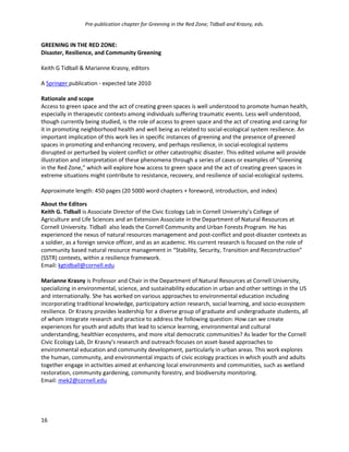 Nature Engagement to Foster Resilience in Military Communities | PDF