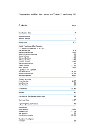 Kraus & naimer control and load switches for higher capacities kn100 ...