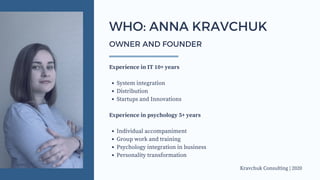 Kravchuk consulting presentation | PPT