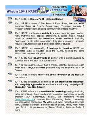 Krbe Media Kit | PDF