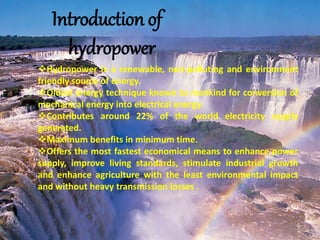 hydro power | PPTX