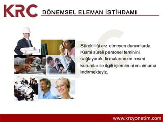 KRC İK Sunum Dosyası 2016 | PPT