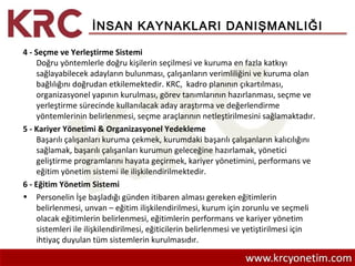 KRC İK Sunum Dosyası 2016 | PPT