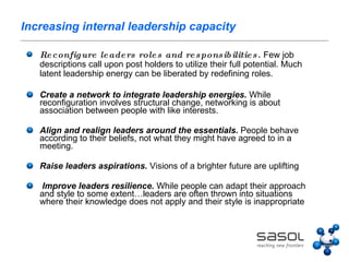 Career & Succession Management @ SASOL | PDF