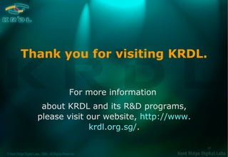 KRDL April 2001 | PPT