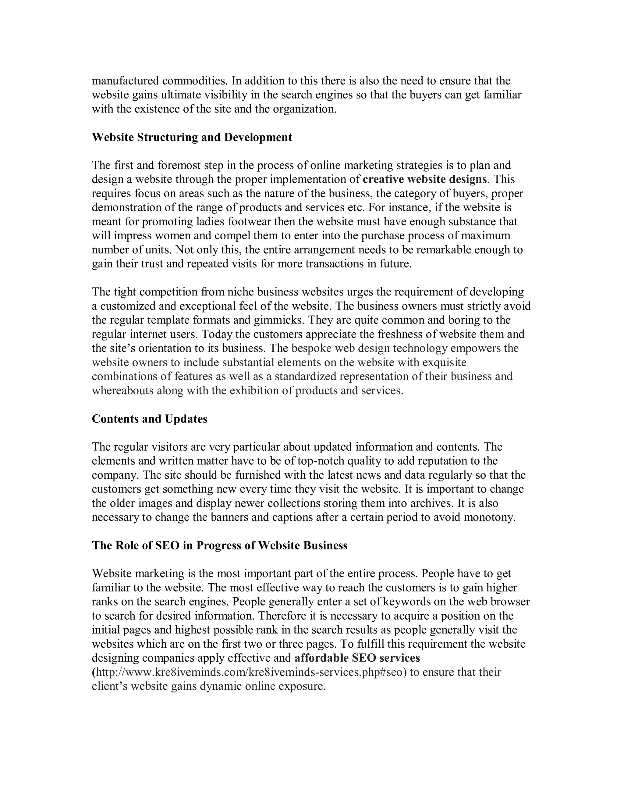 bespoke Web Design | PDF