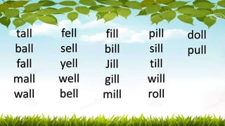 words with ll, pp and ss | PPTX