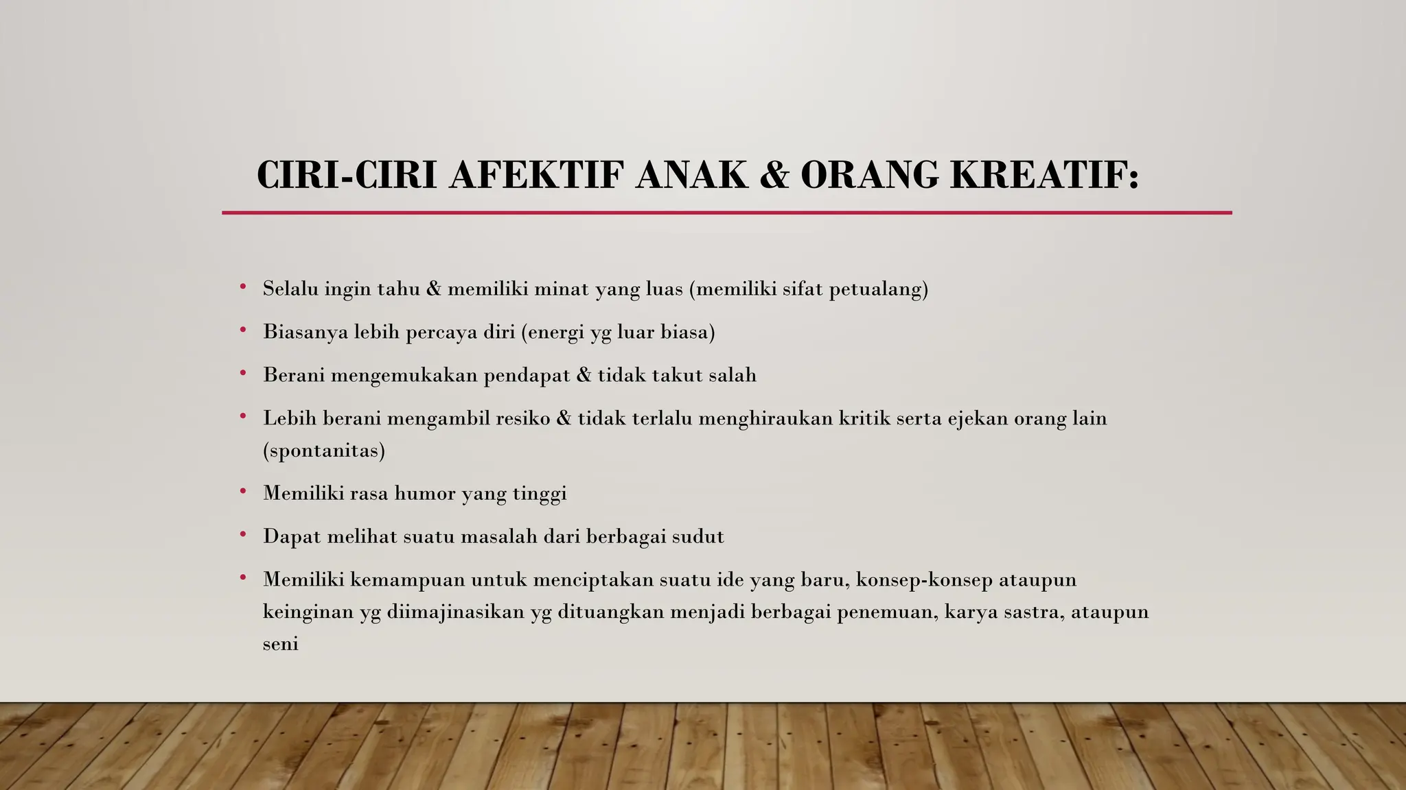 Kreativitas dan Keberbakatan anak usia dini | PPTX