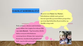 Kreativitas dan Keberbakatan anak usia dini | PPTX