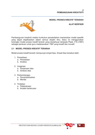 Kreativiti dan Inovasi | PDF