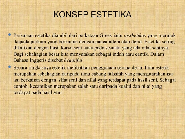 Kreativiti, estetika dan ekspresi visual | PPT