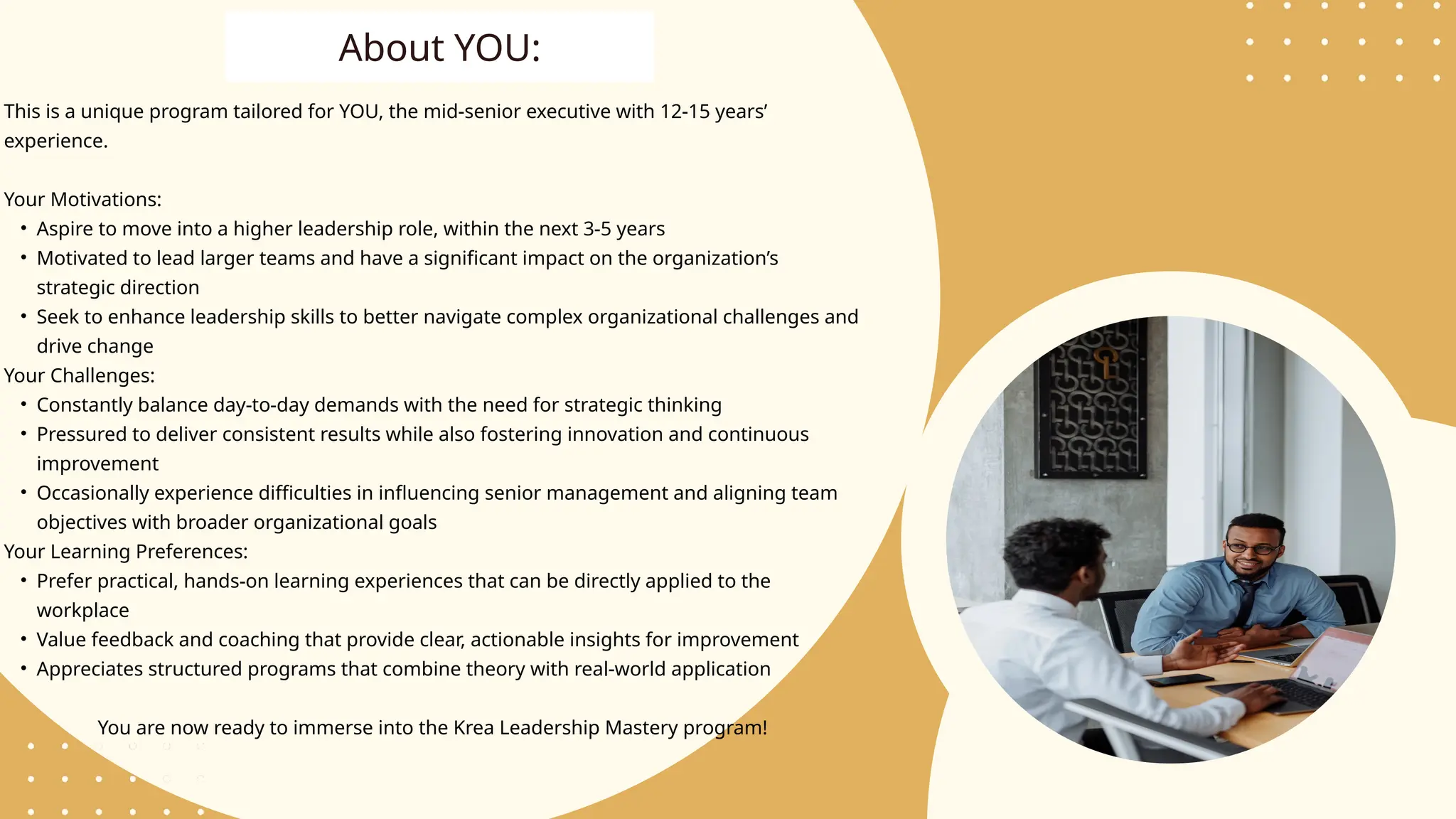 Krea University-Leadership Mastery Program.pptx | Free Download