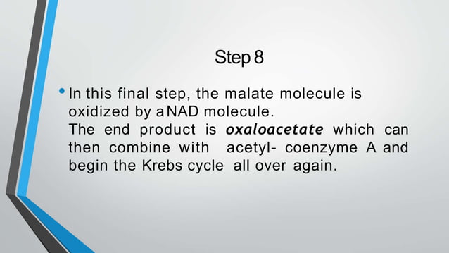 Kreb Cycle and steps involved in kreb cycle | PPTX | Chemistry | Science